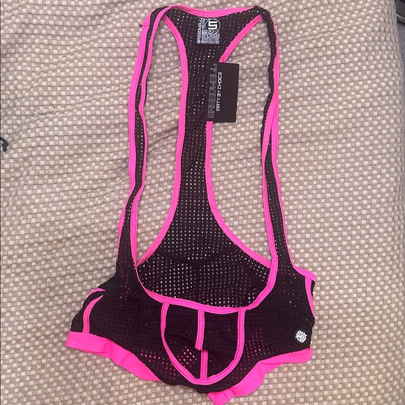 Breedwell | Underwear & Socks | Breedwell Black And Neon Pink Mesh ...